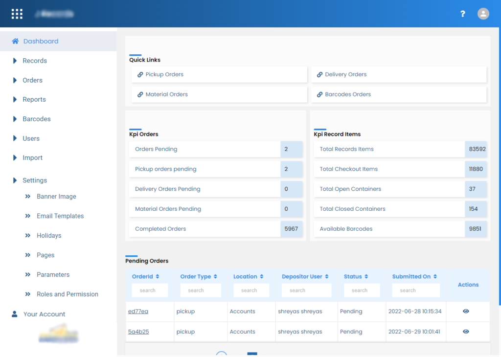 Industry: Documents and Records Management